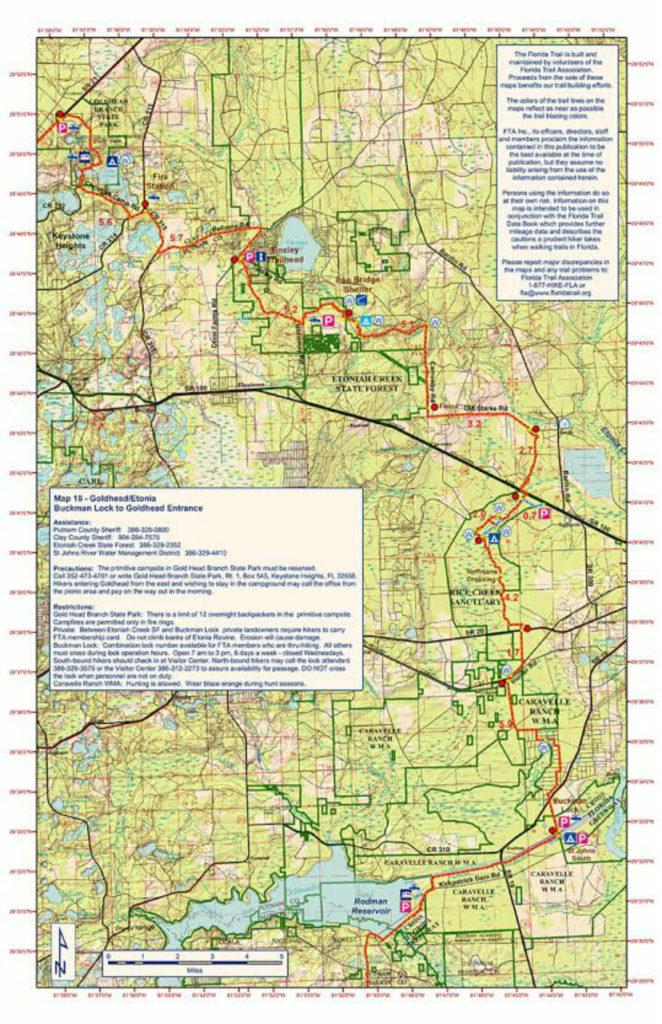 2024-25 Thru-Hiker Map Packet w/ Data book – Florida Trail Association